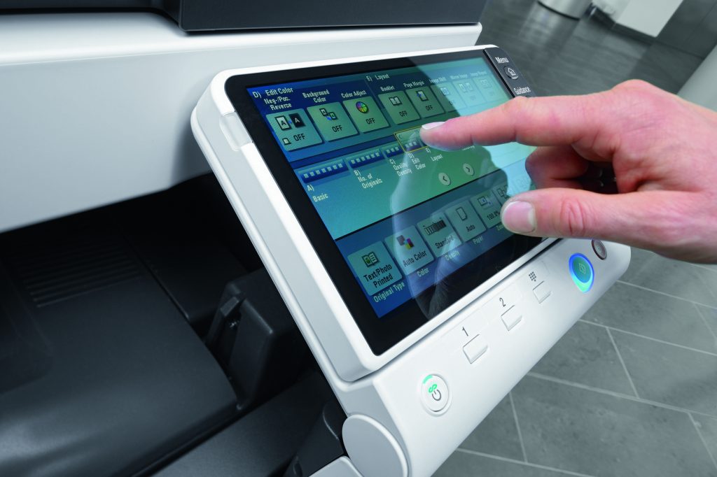 konica-minolta-bizhub-c754-copier-touch-panel | Royal Office Supplier